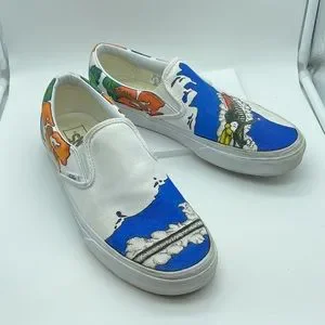 Vans | Shoes | Custom Artist Design Vans Classic Slipon Hawaiian ...